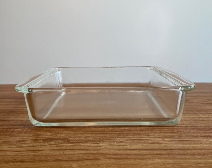 Pyrex 8 X 8 222 Brownie Pan Square Casserole Dish 2 Quart Vintage Clear ...