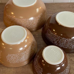Pyrex Woodland Nesting Bowl Set - Vintage Pyrex - Glass Bakeware - Mid ...