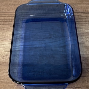 Pyrex 7 X 11 Brownie Pan Casserole Dish #232 - Vintage Cobalt Blue ...