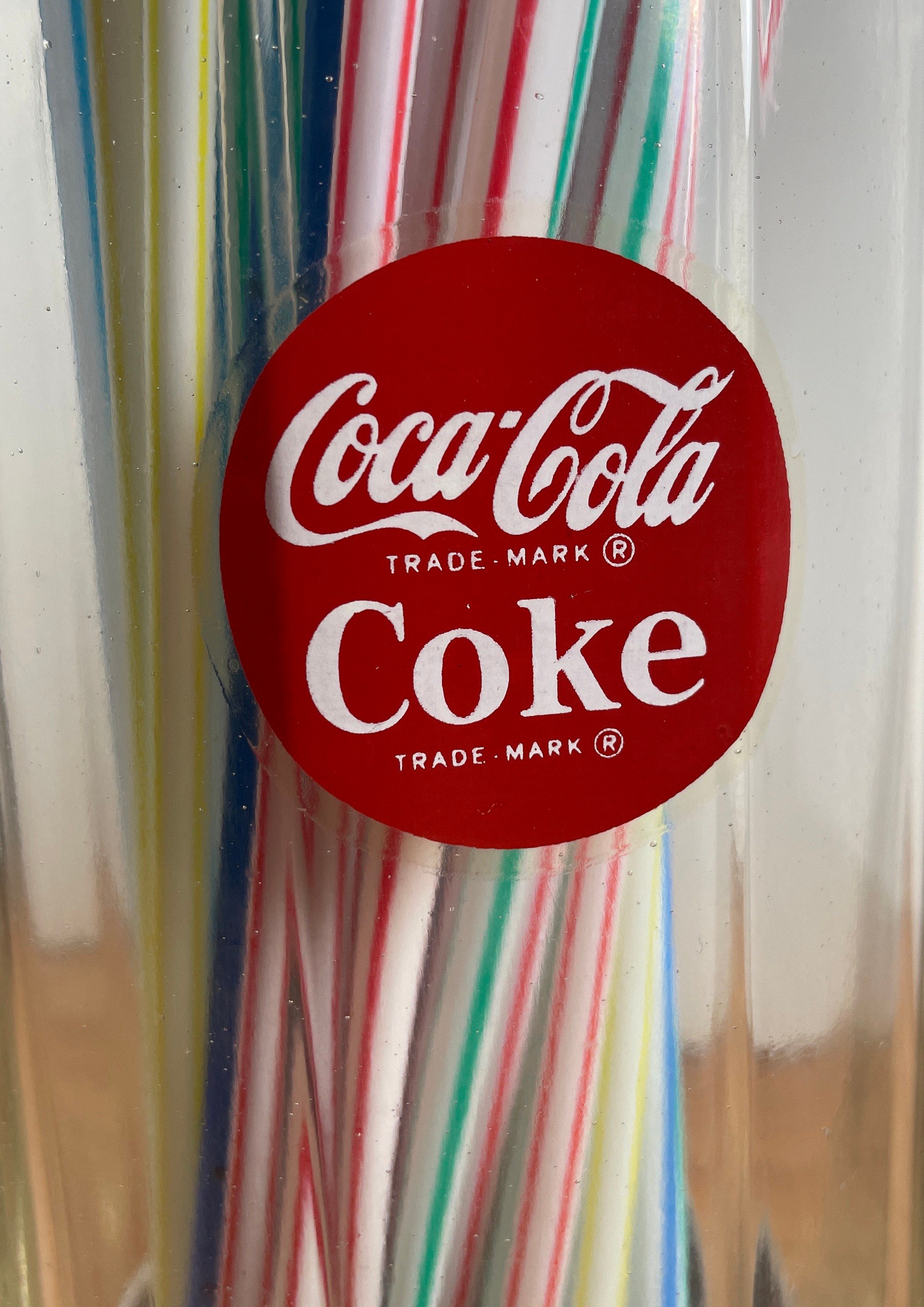 Vintage Coca Cola Straw Dispenser Glass Straw Storage Jar - Etsy