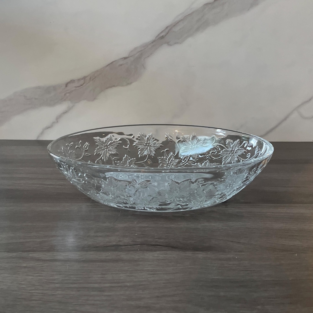 Vintage Fantasia Oval Vegetable Bowl - Vintage Princess House Crystal ...