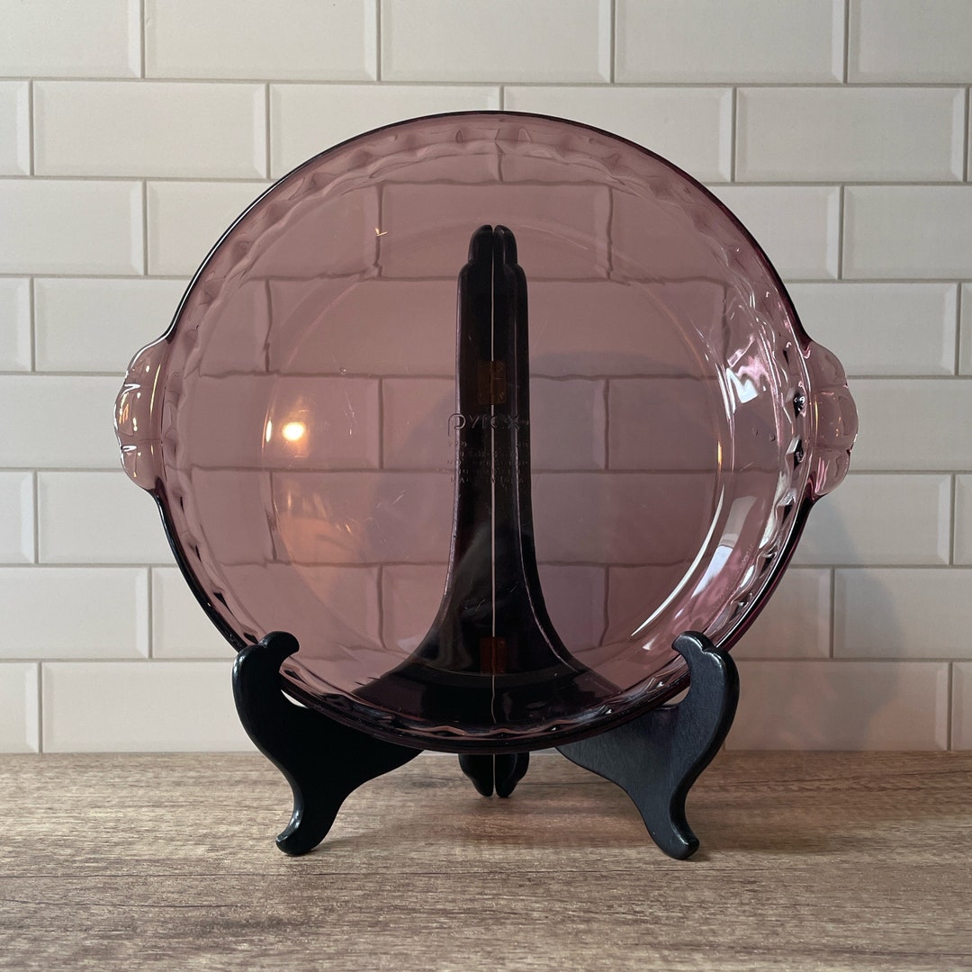 Pyrex Visions 9” Cranberry Deep Dish Pie Plate - - Purple Pie Plate ...
