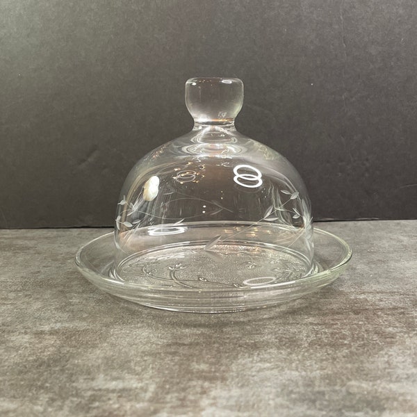 Princess House Crystal Butter Dish - Etsy