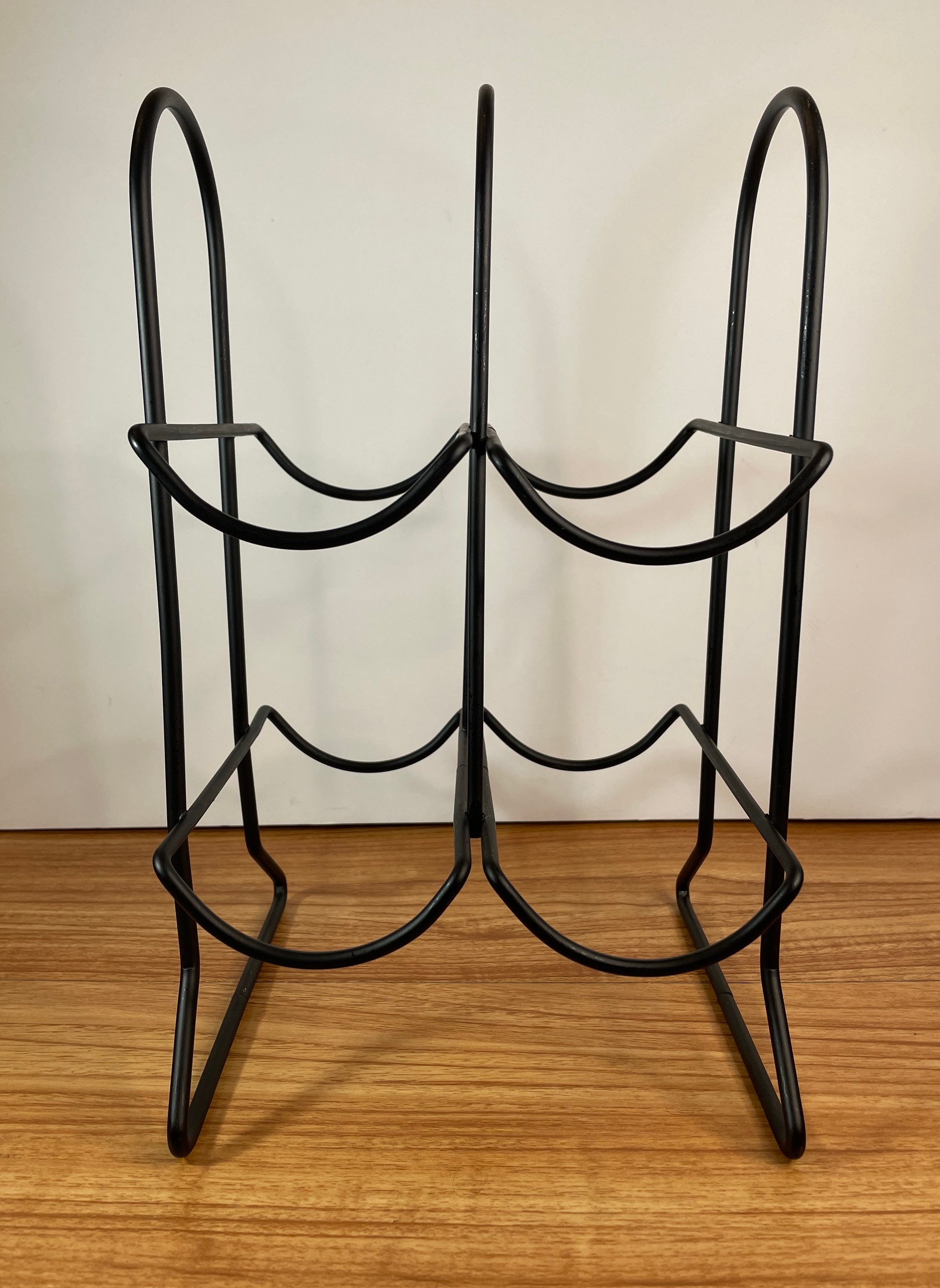 Vintage 4 Bottle Metal Countertop Space Saving Wine Rack Bar - Etsy