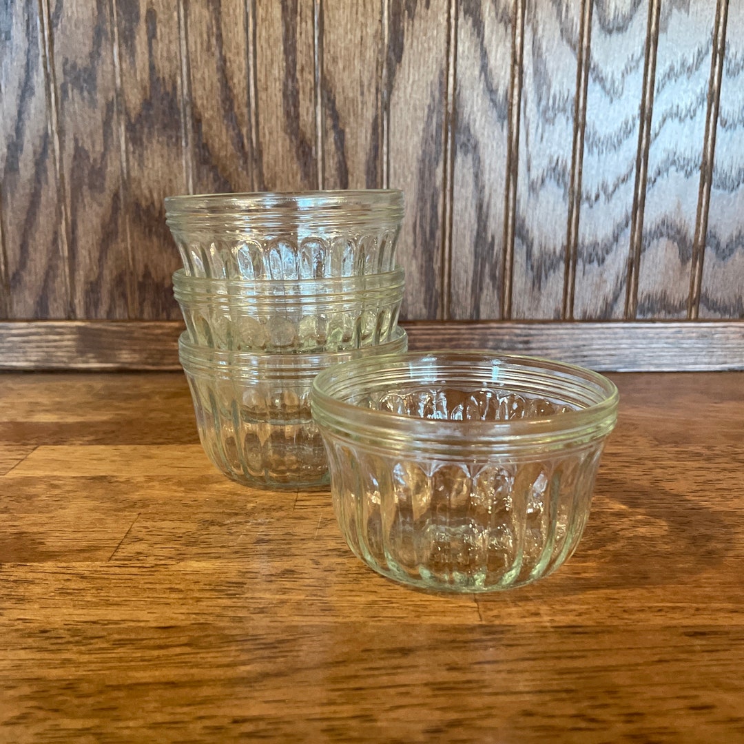 4 Vintage Kerr Mason Jelly Jars - Farmhouse Decor - Antique Canning ...