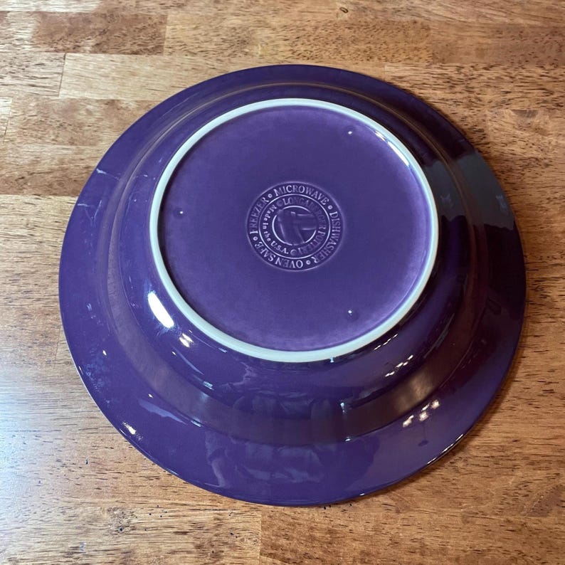 Eggplant Pasta Bowl Longaberger Pottery Woven Traditions - Serving Bowl ...