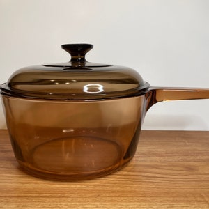 Pyrex 2.5 L Amber Visions Large Stock Pot Vintage Pyrex Glass - Etsy