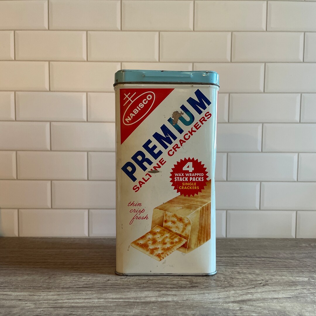 Saltine Cracker Tin Vintage Food Tin Vintage Kitchen Decor - Etsy