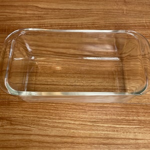 Vintage Pyrex Clear Glass Loaf Pan Collectible Pyrex Bread Pan Meatloaf ...
