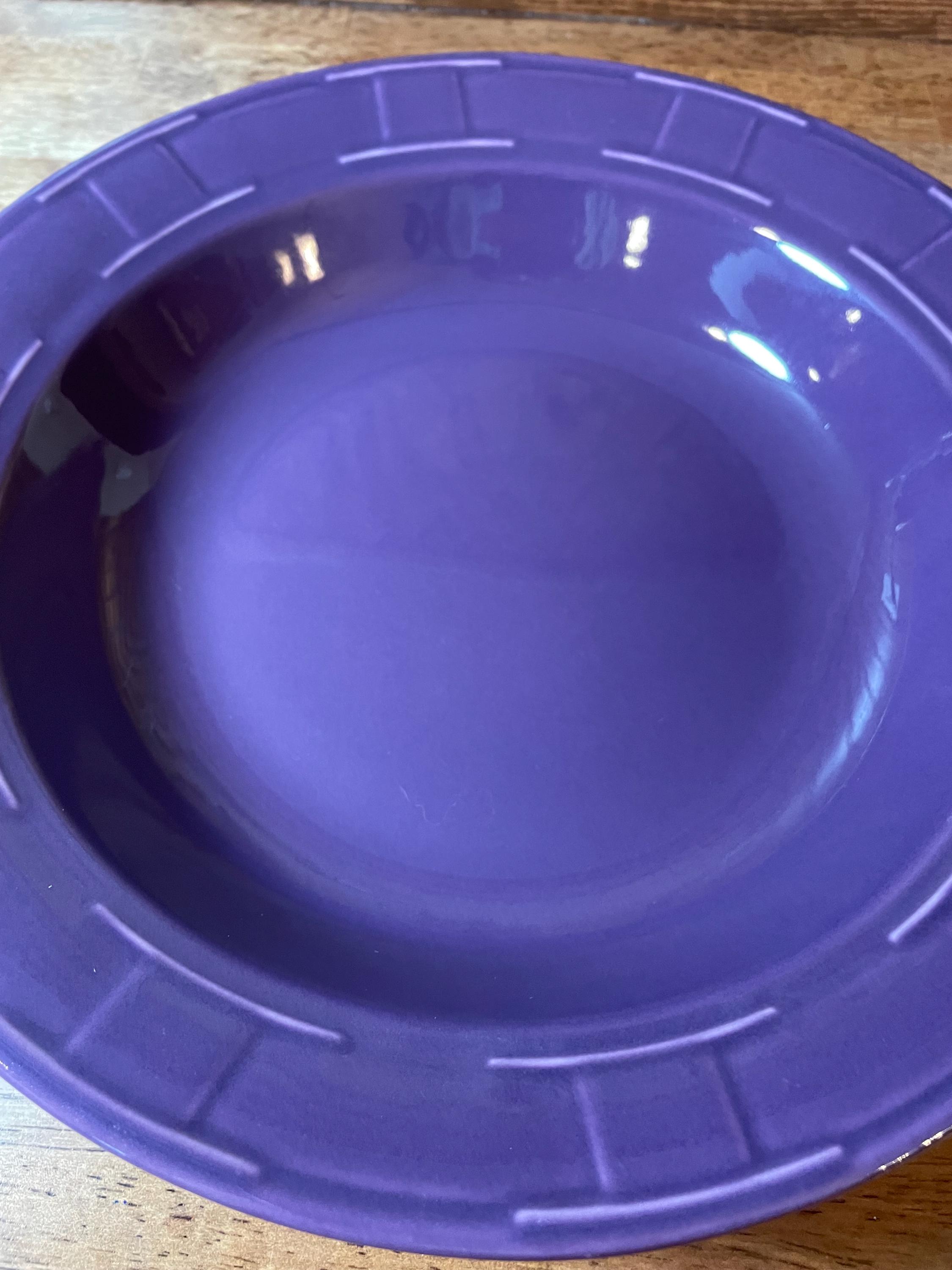 Eggplant Pasta Bowl Longaberger Pottery Woven Traditions - Serving Bowl ...