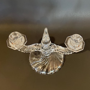 Vintage Fostoria Colony Swirl Double Light Candlestick - MCM Home Decor ...