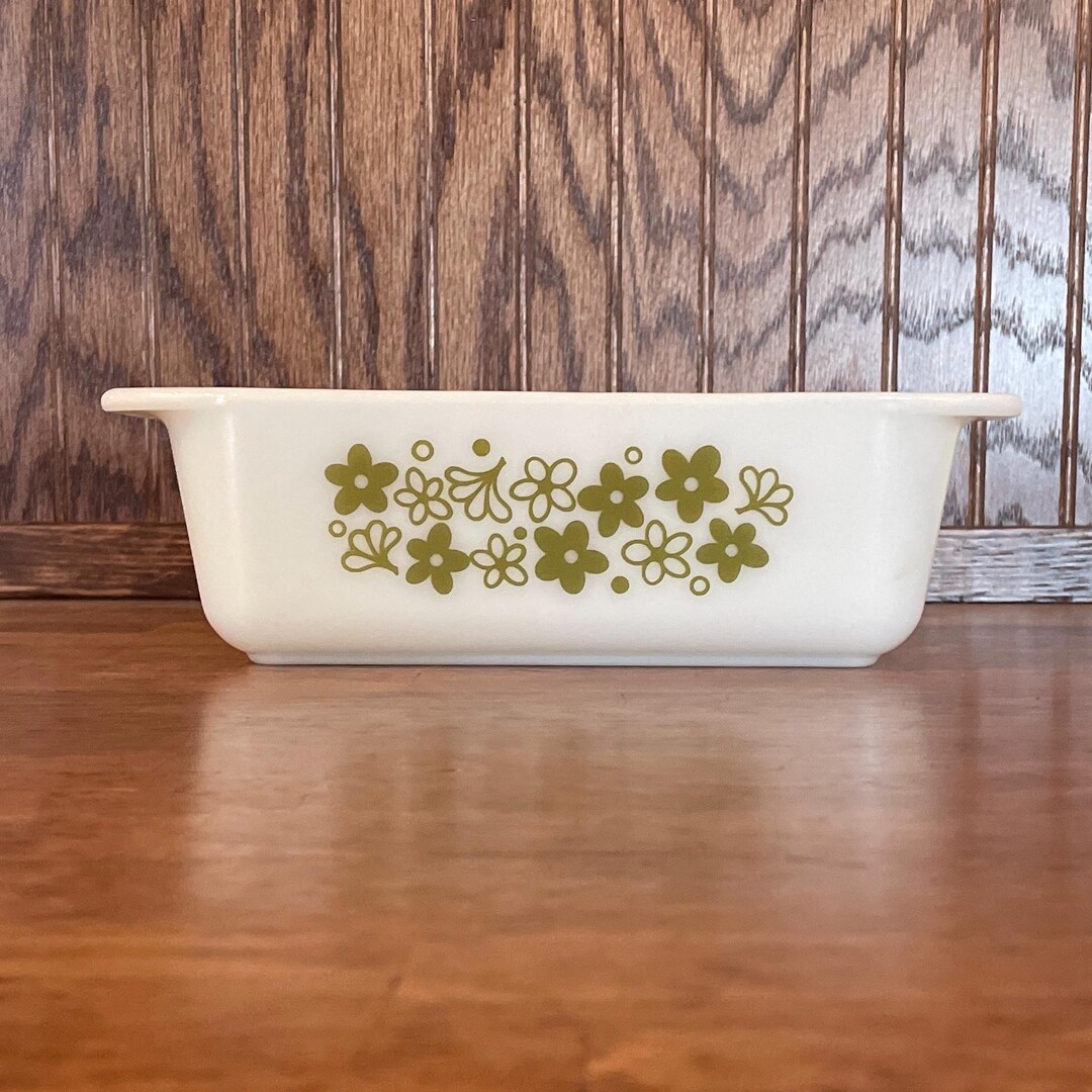 Vintage Spring Daisy Pyrex - Opaque Glass Loaf Pan #913 - Collectible ...