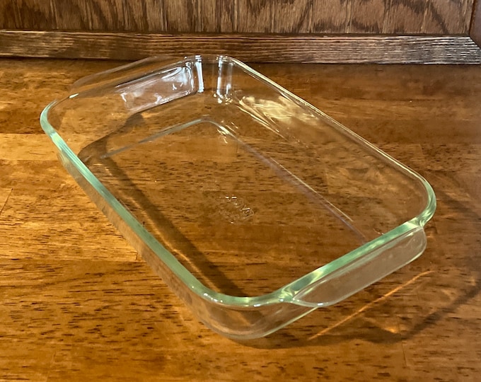 Pyrex 7 X 11 Clear Glass Brownie Pan - Casserole Dish - Vintage Pyrex ...