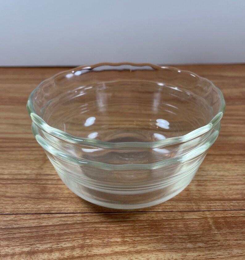 2 Pyrex Clear Glass Large Ramekins 1940-1950s Era Small - Etsy