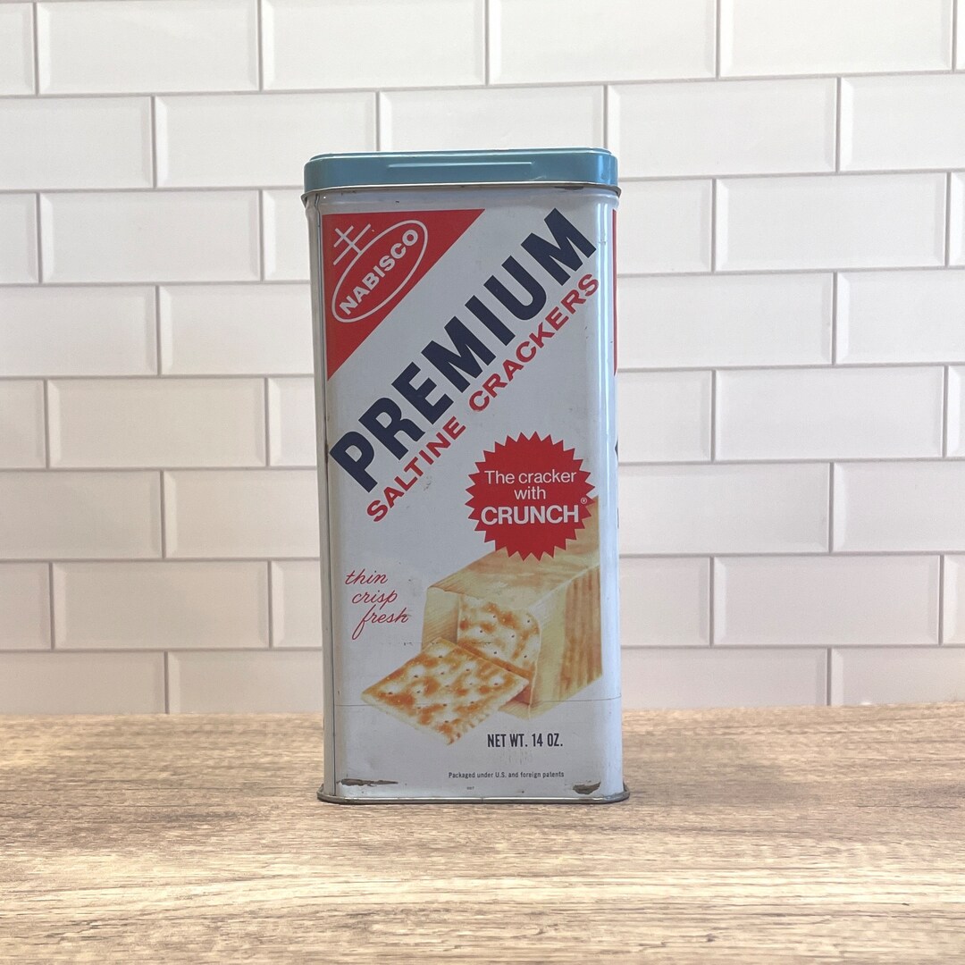 Saltine Cracker Tin Vintage Food Tin Vintage Kitchen Decor - Etsy