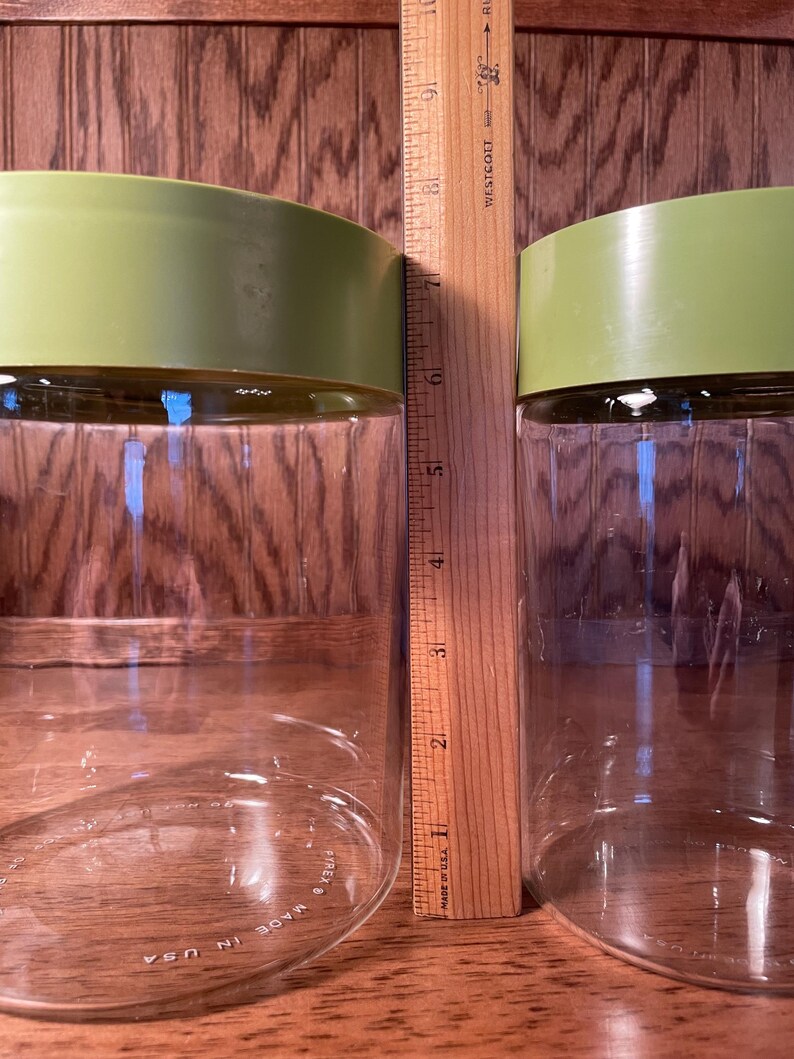 Spring Green Pyrex See N Store Canisters - Verde Glass Food Storage ...