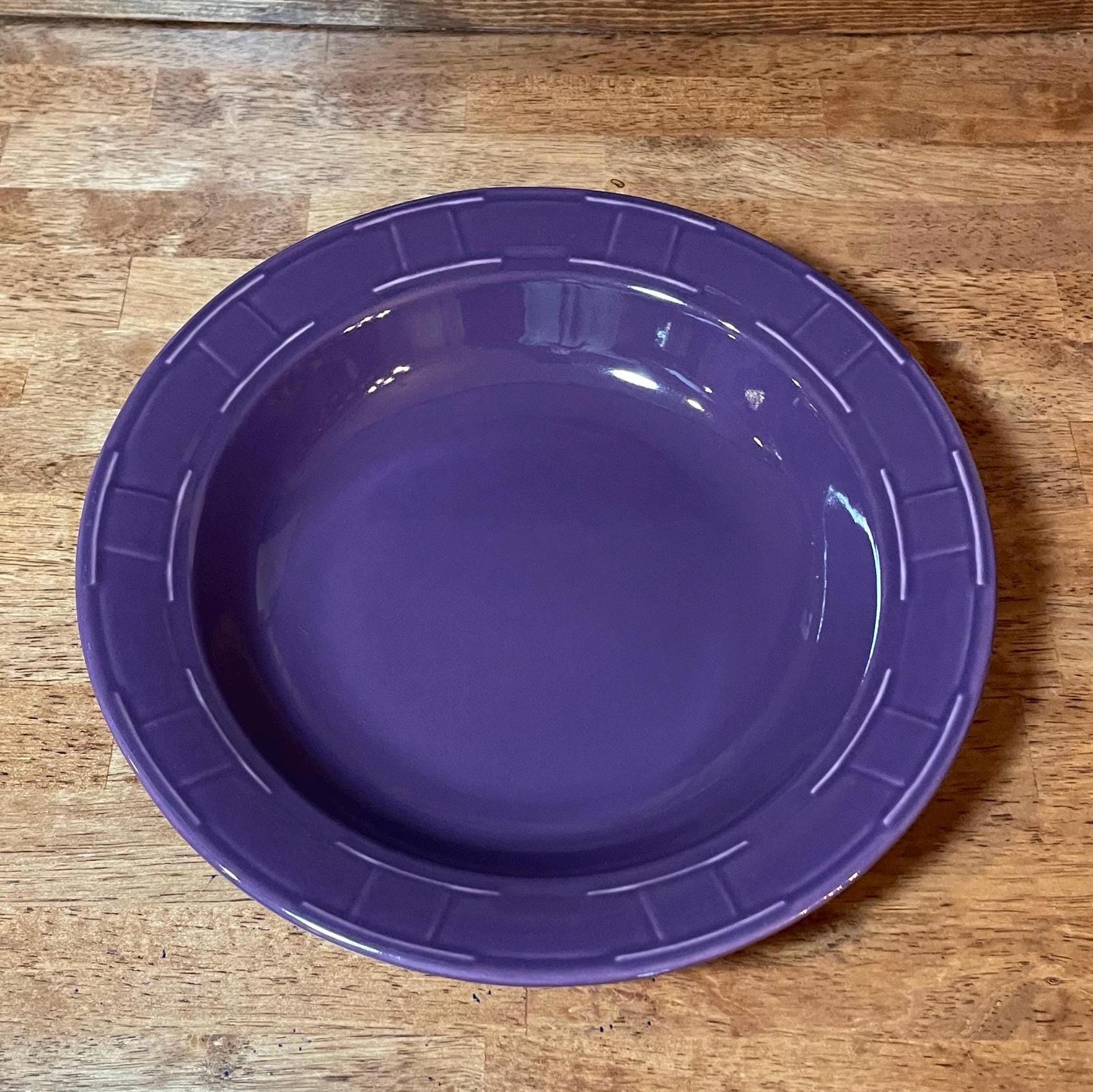 Eggplant Pasta Bowl Longaberger Pottery Woven Traditions - Serving Bowl ...