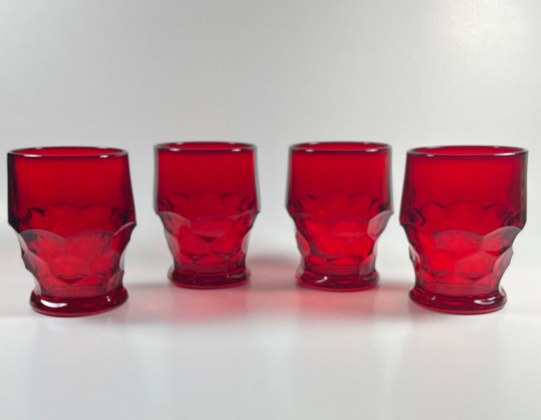 9 Ounce Georgian Ruby Tumbler by Viking - Vintage Ruby Red Drinking ...