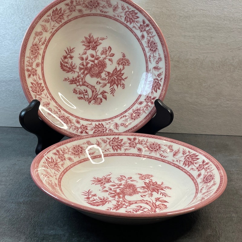 Red Transfer Ware - Etsy