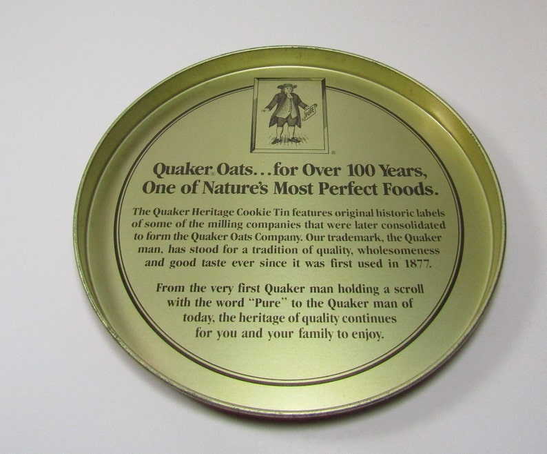 Quaker Oats Tin Vintage Food Tin - Vintage Kitchen Decor - Etsy