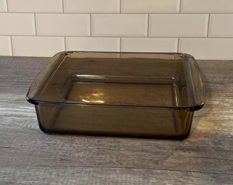 Pyrex 8 X 8 Brownie Pan Casserole Dish Vintage Cobalt Blue Pyrex ...