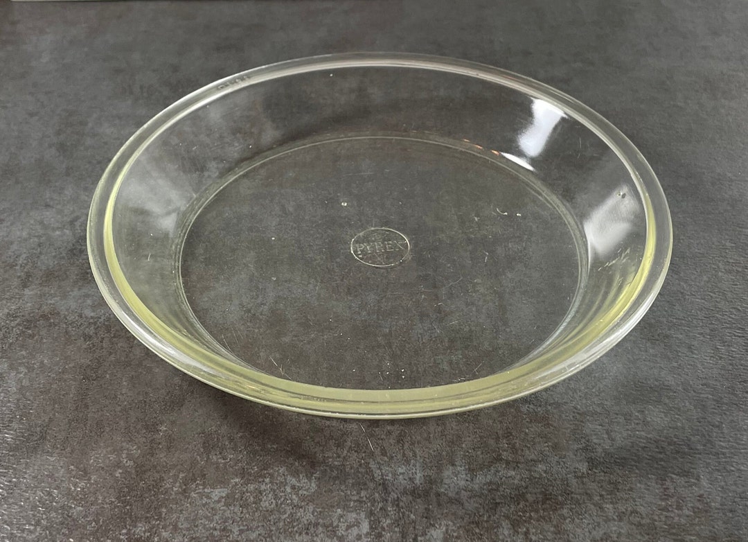 Antique 8 Pyrex Pie Plate Clear Glass Pie Plate Vintage Pie Pan ...