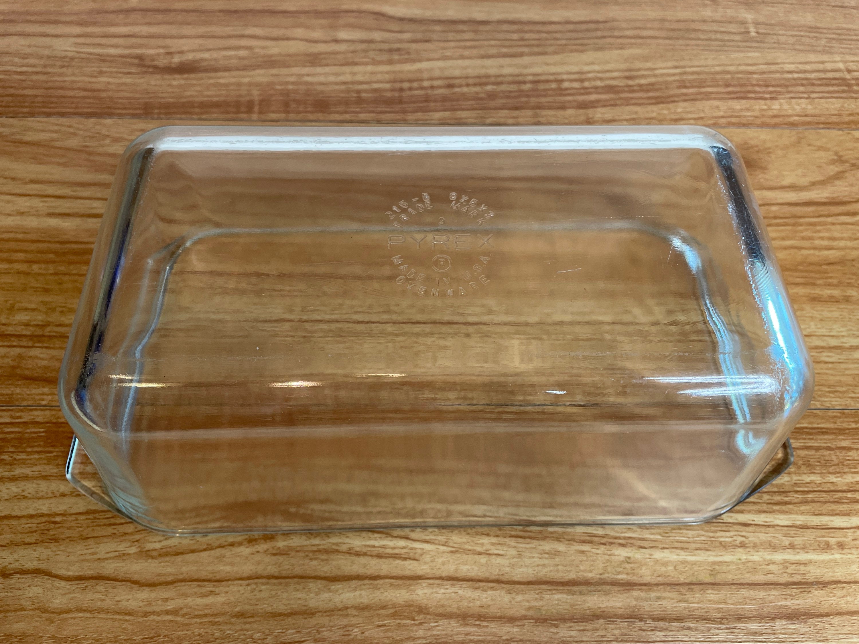 Vintage Large Pyrex Clear Glass Loaf Pan 213-B 9 X 5 X 3 - Etsy