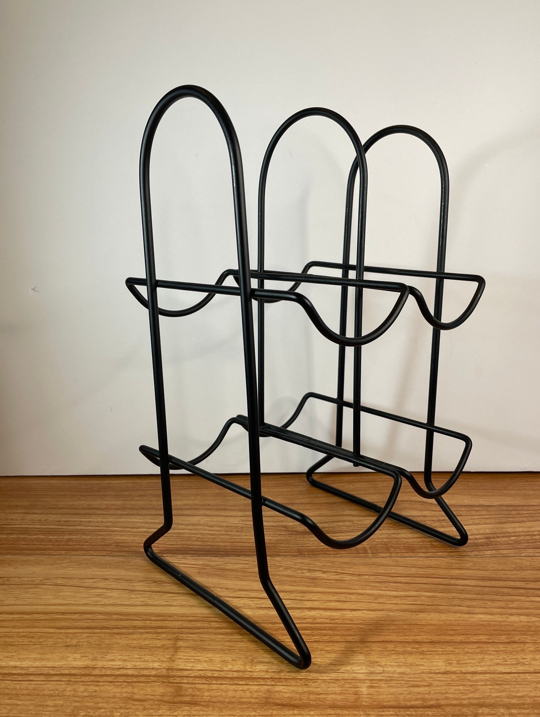 Vintage 4 Bottle Metal Countertop Space Saving Wine Rack Bar - Etsy