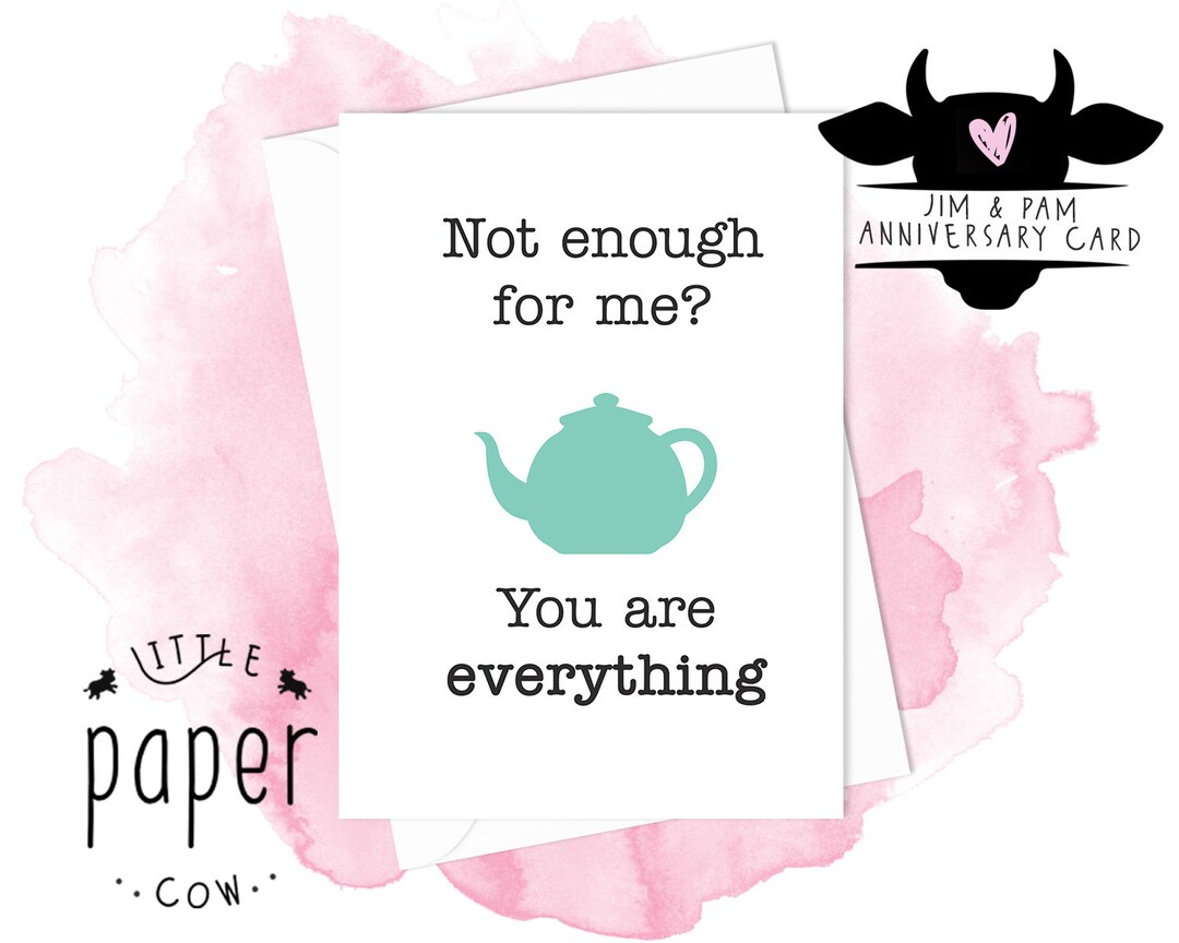 Jim and Pam Card // the Office Card // Jim Halpert // US - Etsy