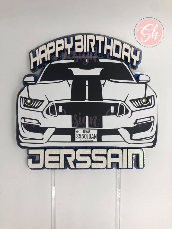 Mustang GT Cake Topper 3D HANDMADE LED Lights - Etsy