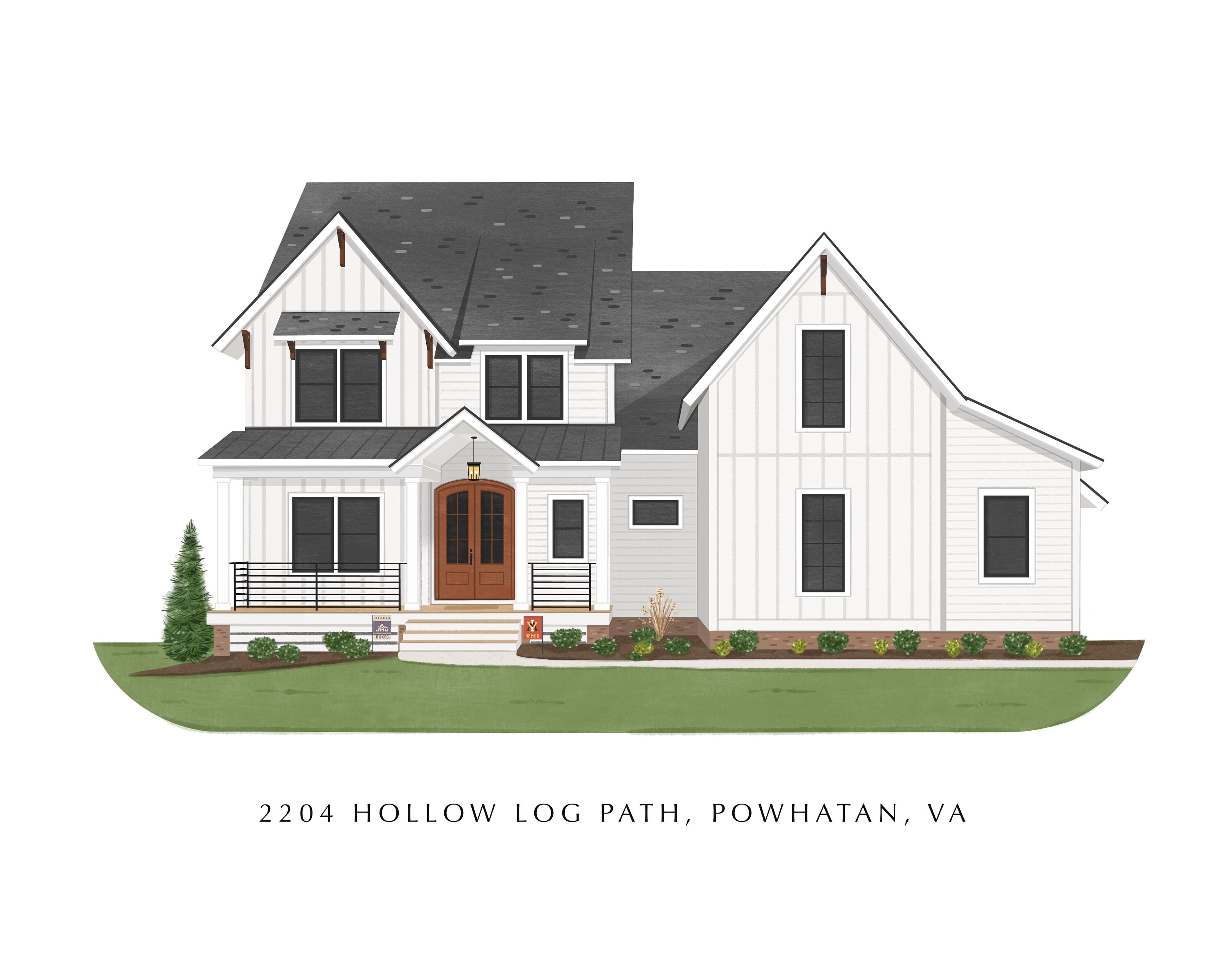 Custom House Portrait | Home Illustration – Digital Files - Etsy
