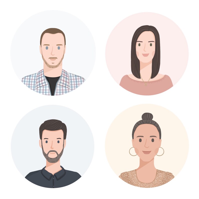 Custom Avatar Illustration Avatar Icon Digital Files - Etsy