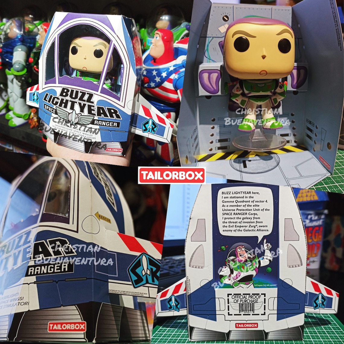 Buzz Lightyear Custom Funko Box Toy Story Movie Accurate | Etsy