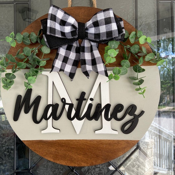 Front Door Monogram - Etsy