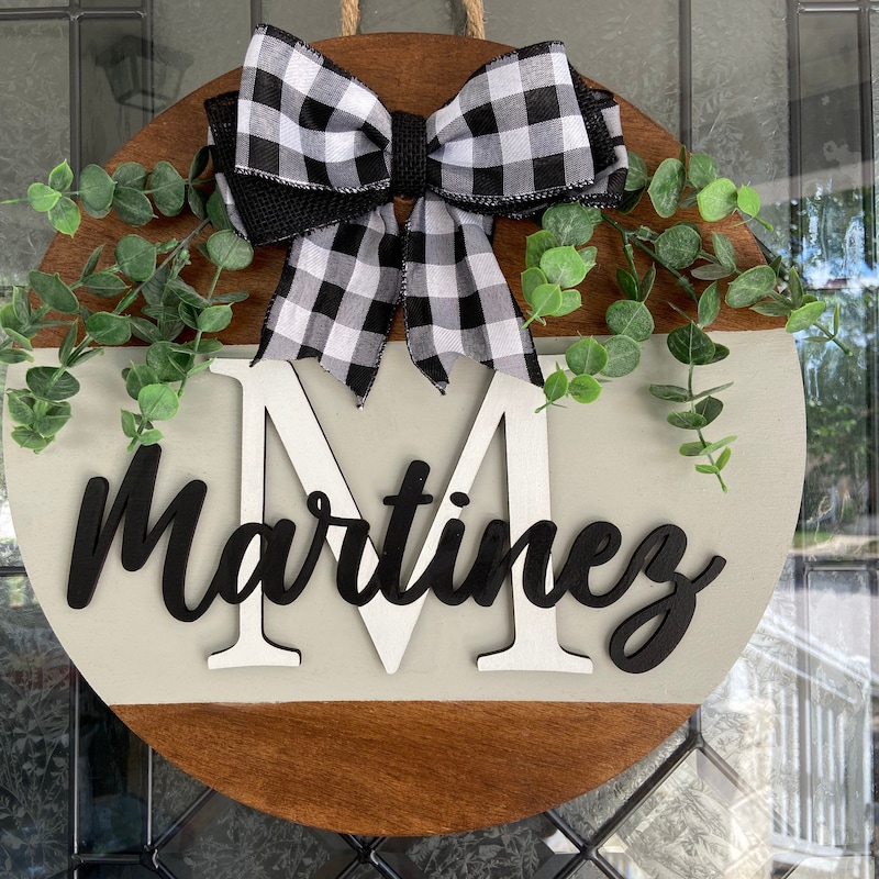 Front Door Monogram - Etsy