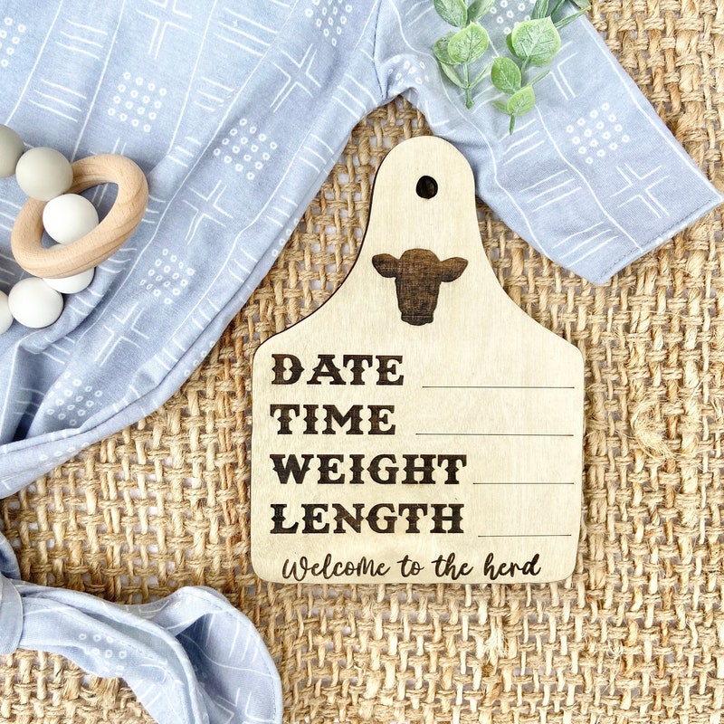 Wood Baby Sign - Etsy