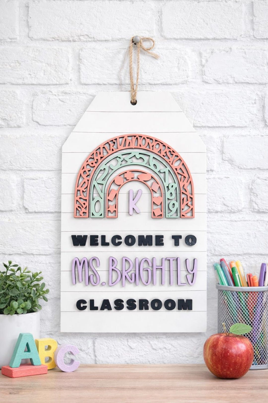 Personalized Classroom Door Hanger, Classroom Welcome Sign, Welcome ...