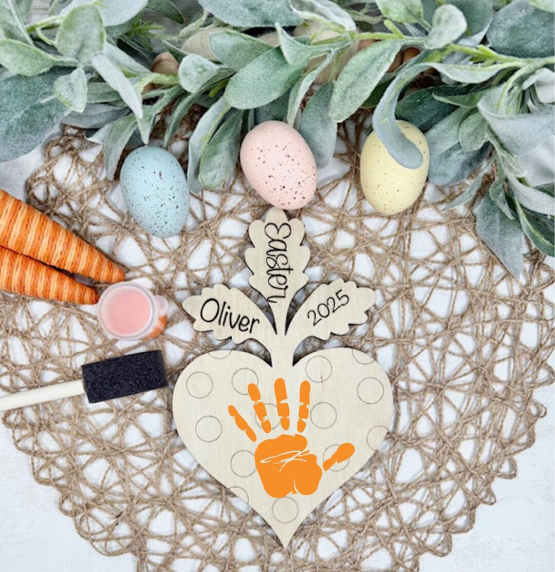 Easter Handprint Craft, Easter Keepsake, Handprint Gift, Personalized ...