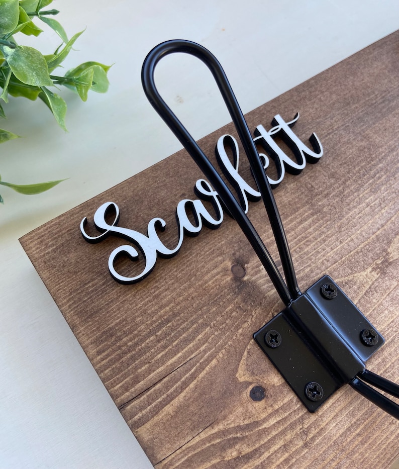 Personalized Towel Rack, Custom Bathroom Accessory, Wall Mounted Rack ...