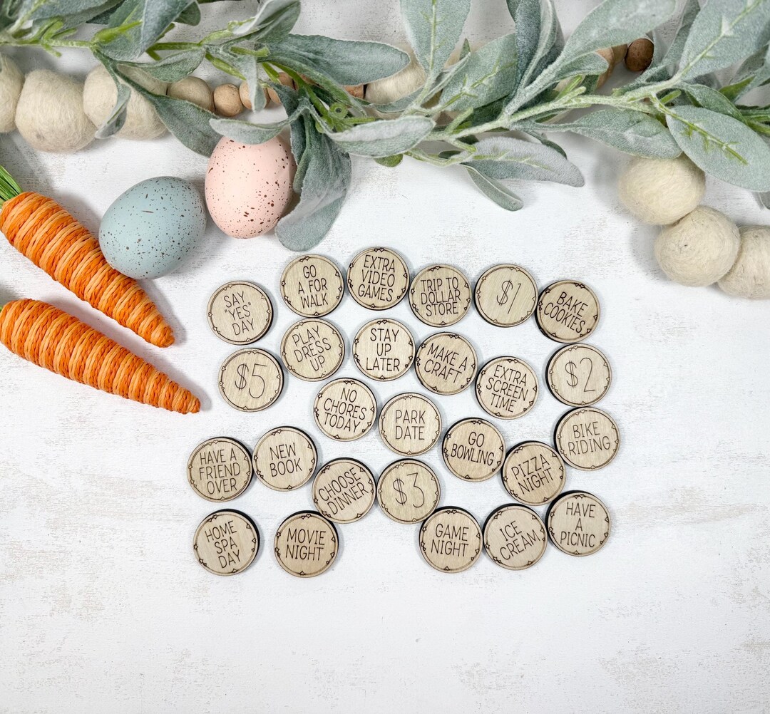 Easter Egg Filler, Easter Egg Tokens, Kids Reward Tokens, Easter Reward ...