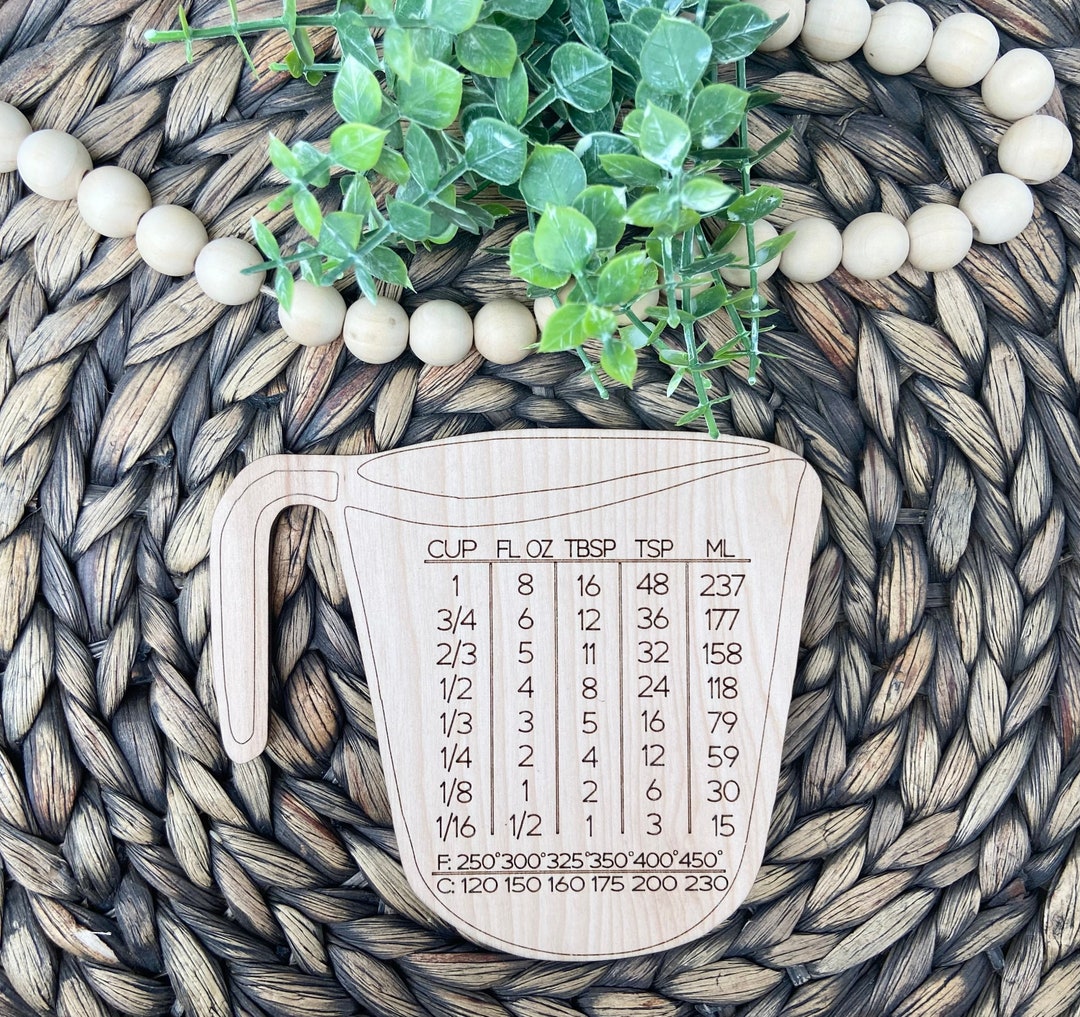 Magnetic Kitchen Conversion Chart, Conversion Chart, Kitchen Conversion ...