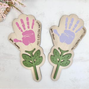 Flower Handprint, Craft, Mother's Day, Keepsake, Children, Kid's Craft ...