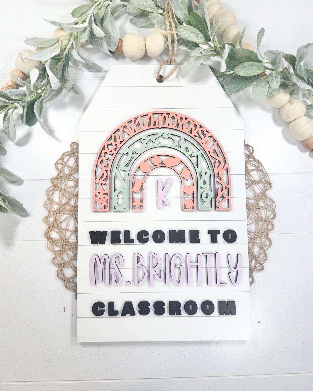 Personalized Classroom Door Hanger, Classroom Welcome Sign, Welcome ...
