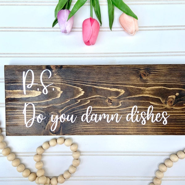 Wash Dishes Sign - Etsy