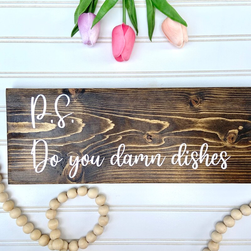 Wash Dishes Sign - Etsy