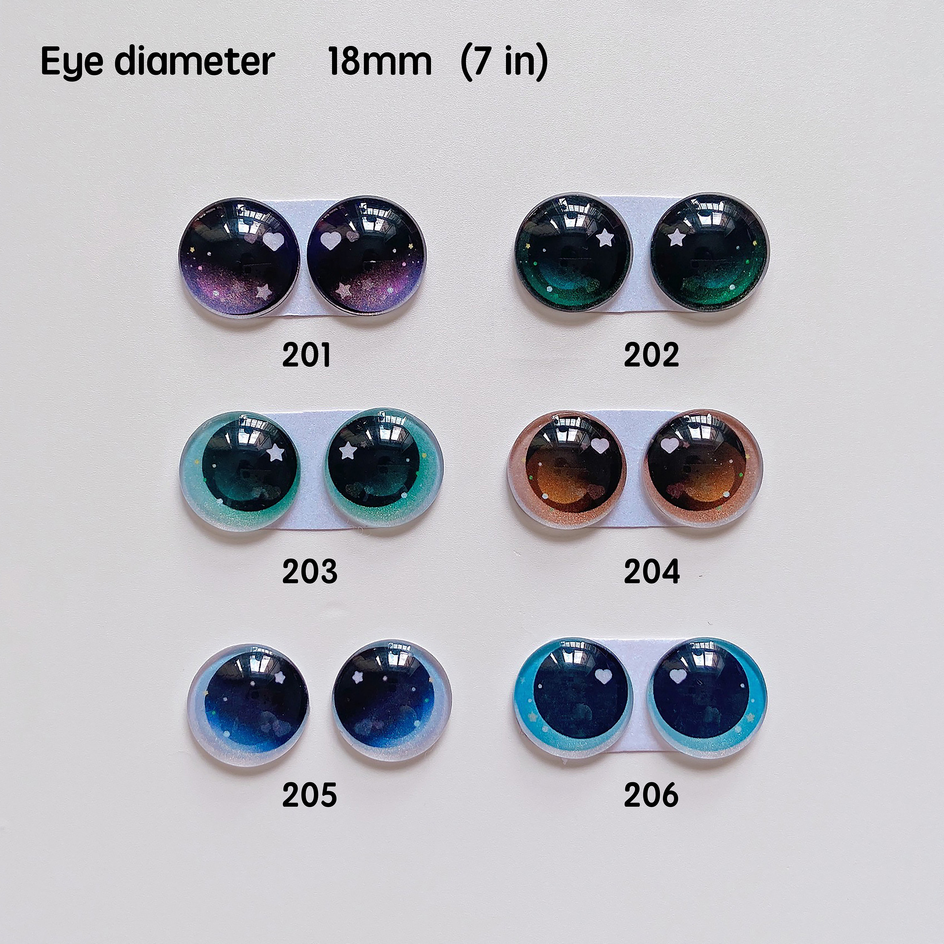 Handmade Doll Oblate Eyes-glass Eyes -doll Eyes Pearlescent Glass Eye ...