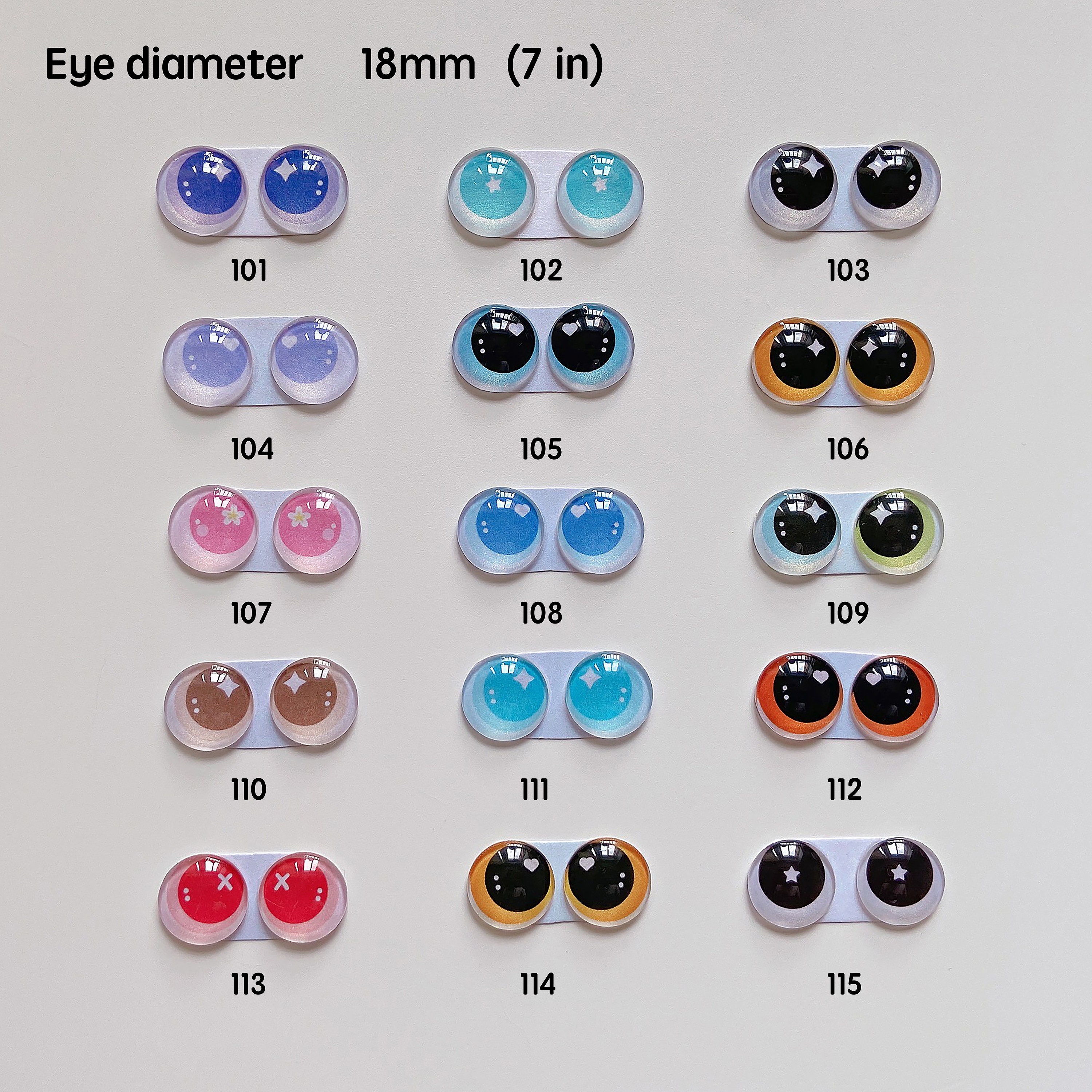 Handmade Doll Oblate Eyes-glass Eyes doll Eyes Pearlescent Glass Eye ...