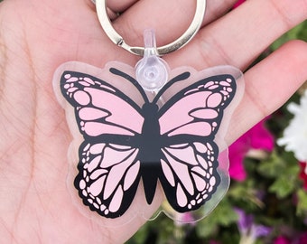 Butterfly Acrylic Keychain - Etsy