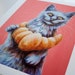 Cat Art Print | Croissant Cat, Bakery Cat Series, Cute Cat Art, Cats ...