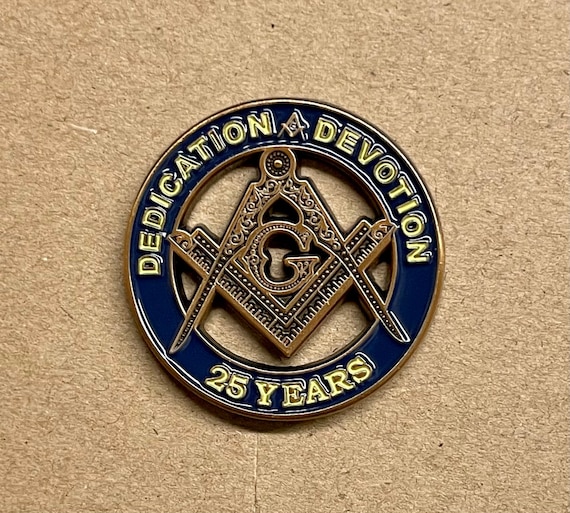 25 Years Mason Lapel Pin - Etsy